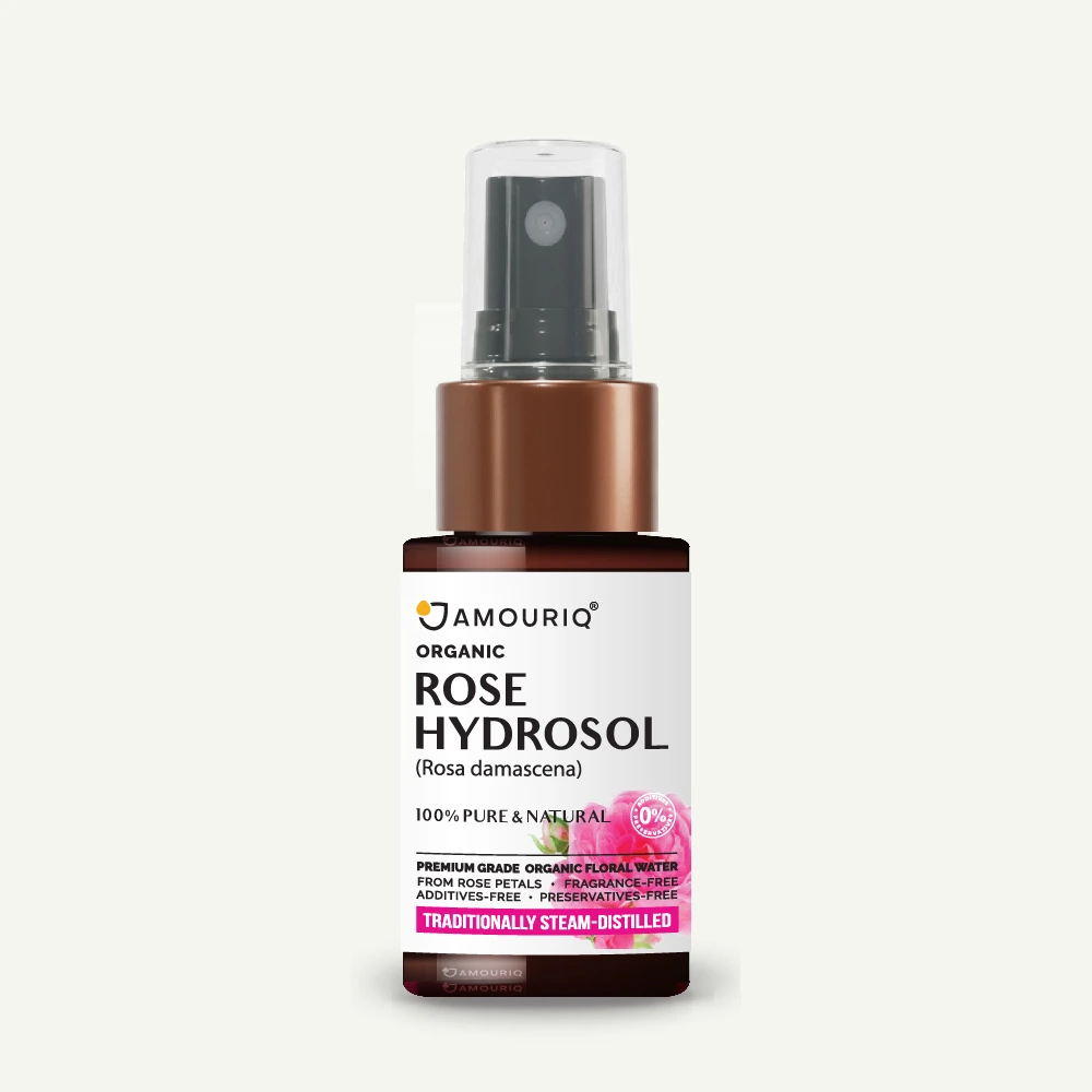 Rose Hydrosol Organic Steam-Distilled 100% Pure - AMOURIQ