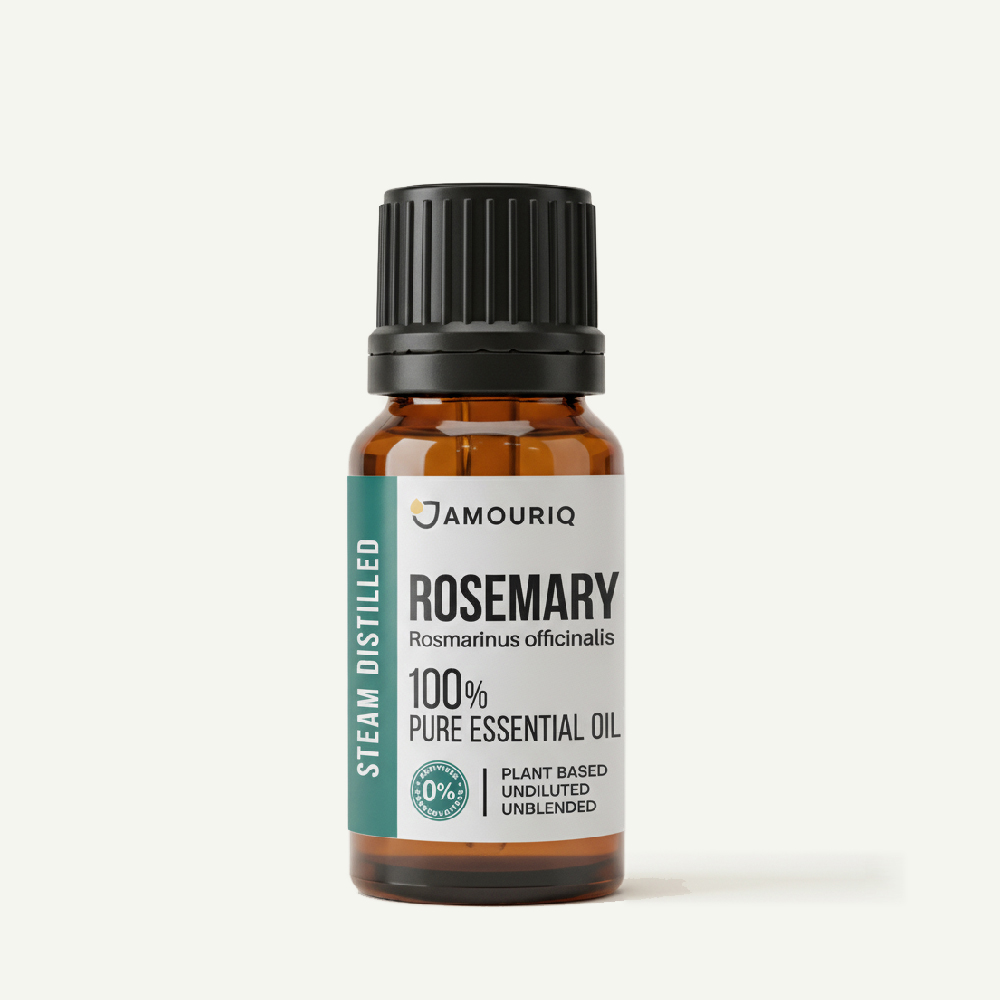 Rosemary France Essential Oil Steam-Distilled 100% Pure - AMOURIQ
