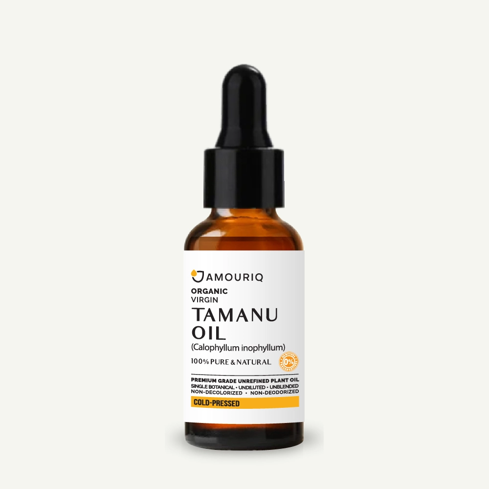 Tamanu Oil Organic Virgin Cold-Pressed 100% Pure (Glass Bottle) - AMOURIQ